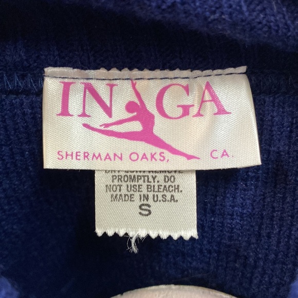 inga | Sweaters | New Inga Ice Figure Skating Dance Vintage Zip Up ...